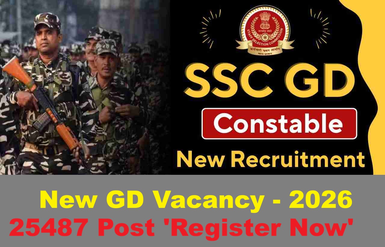 SSC GD Recruitment Notification 2026 PDF 25487 Constable Vacancy Apply ...